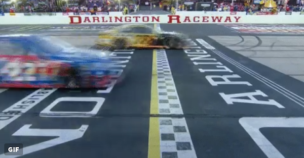 Stage 1 at Darlington ends in a photo finish - alt_driver