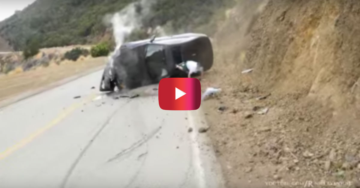 BMW Crashes Into Hillside During High-Speed Turn - alt_driver