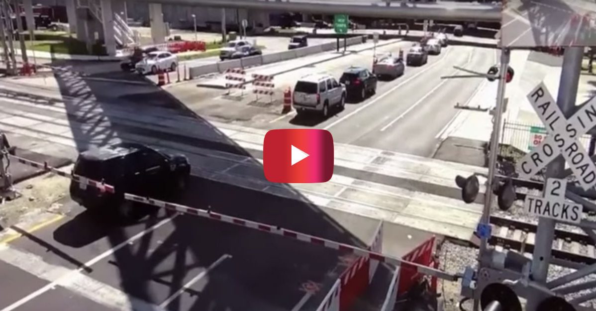 Train Smashes Into SUV in Intense Video - alt_driver