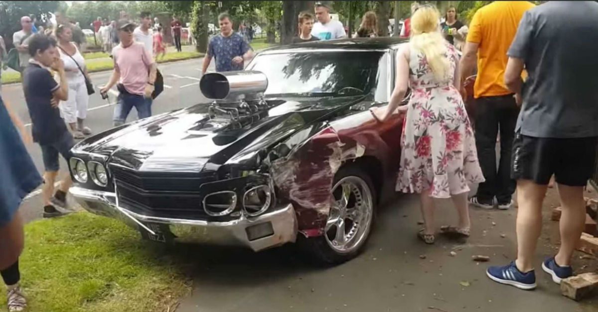 Chevelle Crash Goes Down at Classic Car Show After Burnout Gone Wrong ...