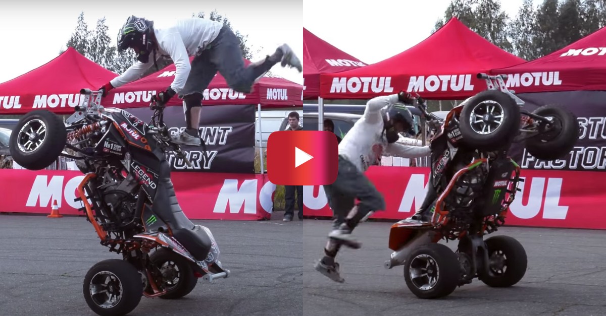 ATV Rider Wins Stunt Contest With Crazy Acrobatics - alt_driver