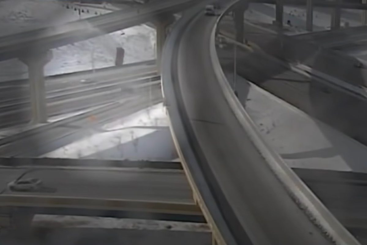 Wisconsin Driver Skids Off Ramp, Plunges 70 Feet Onto Highway - alt_driver