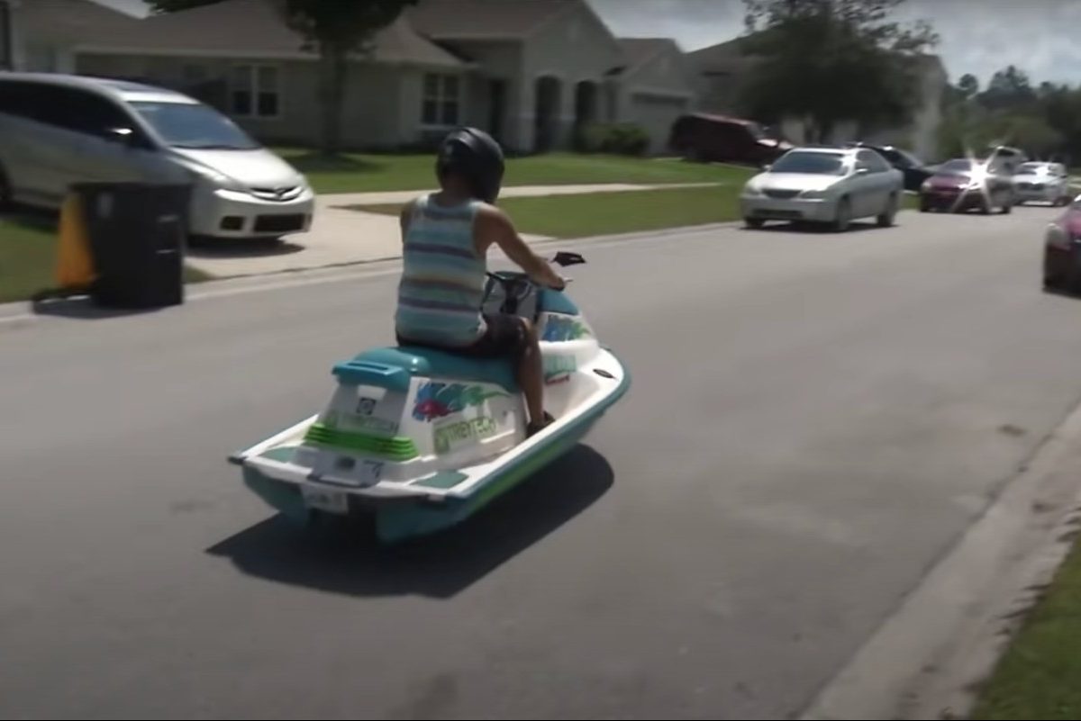 Man Creates a Jet Ski That Can Drive on Land, And Of Course He's From ...
