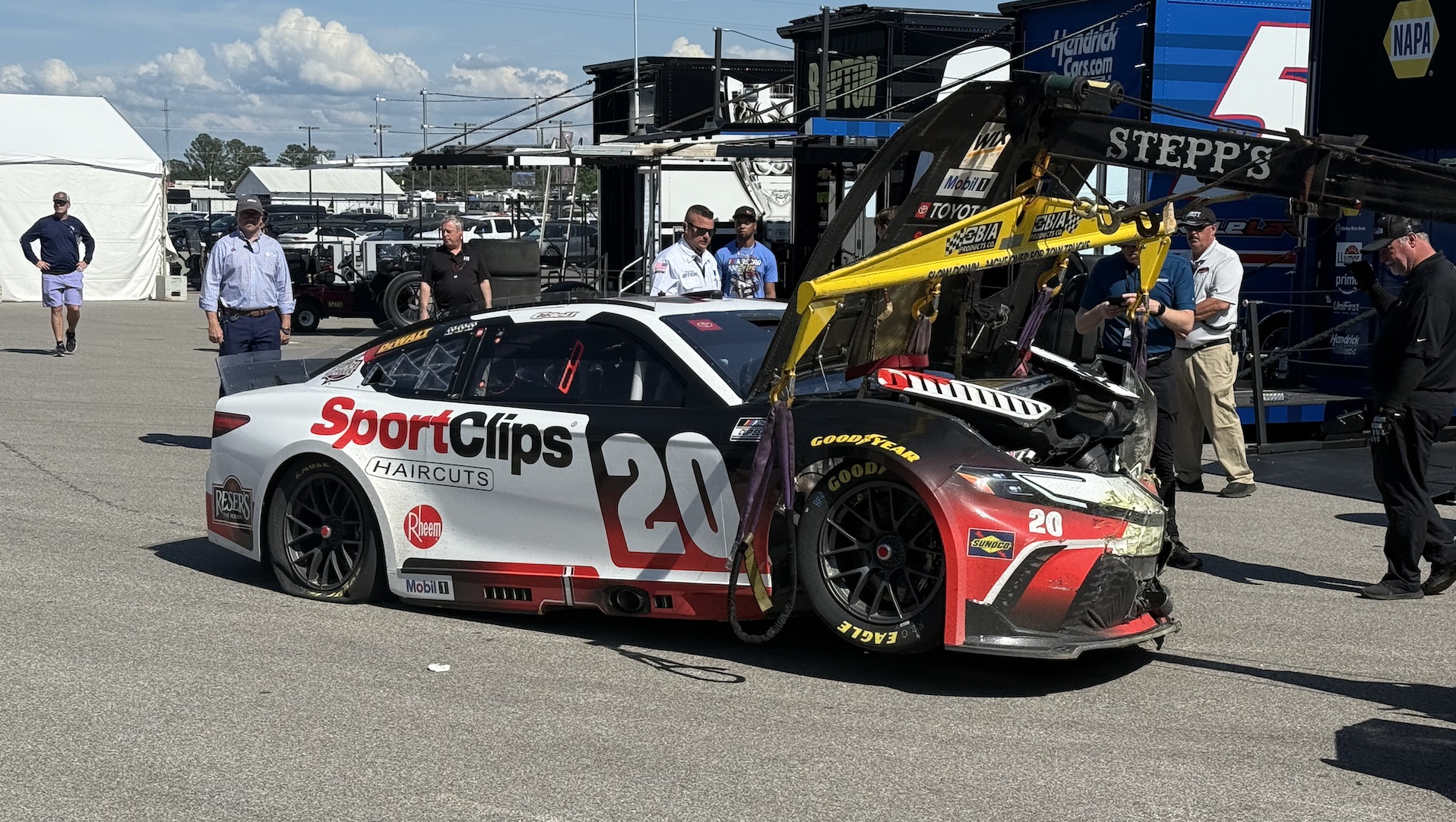 Christopher Bell, Chris Buescher collected in Talladega restart crash ...